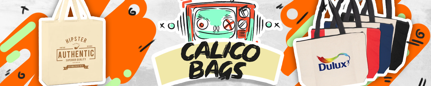 Promotional Custom & Branded Calico Bags | Corporate Branded Promo ...