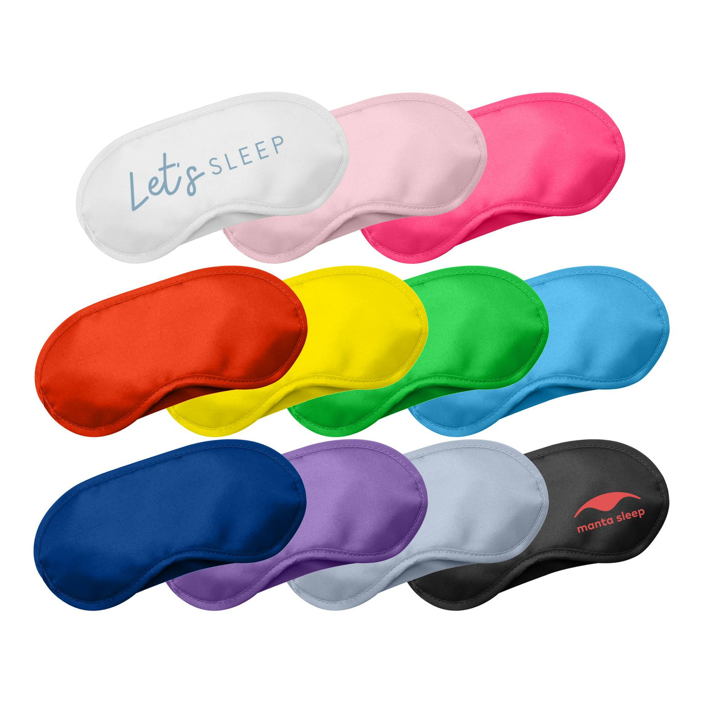 Logo Print Promo Eye Mask | Custom Branded Promotional Travel Eye Mask ...