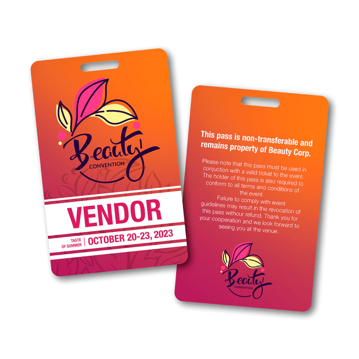 Custom Corporate Promo A6 Pvc Id Cards | Brandable Promotional Lanyard ...