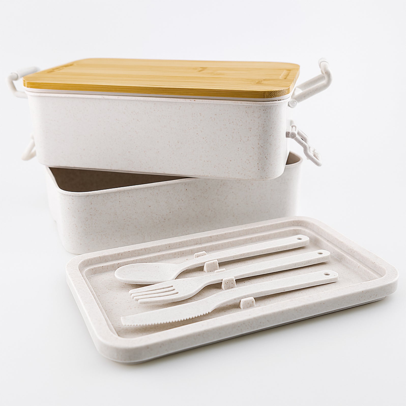 Branded Business Dual-Compartment Lunch Box | Customisable Promotional ...