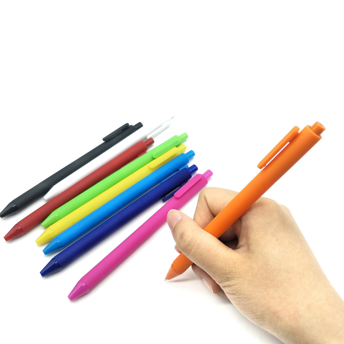 Branded Plastic Rubber Coated Pens | Brandable Promotional Plastic Pen