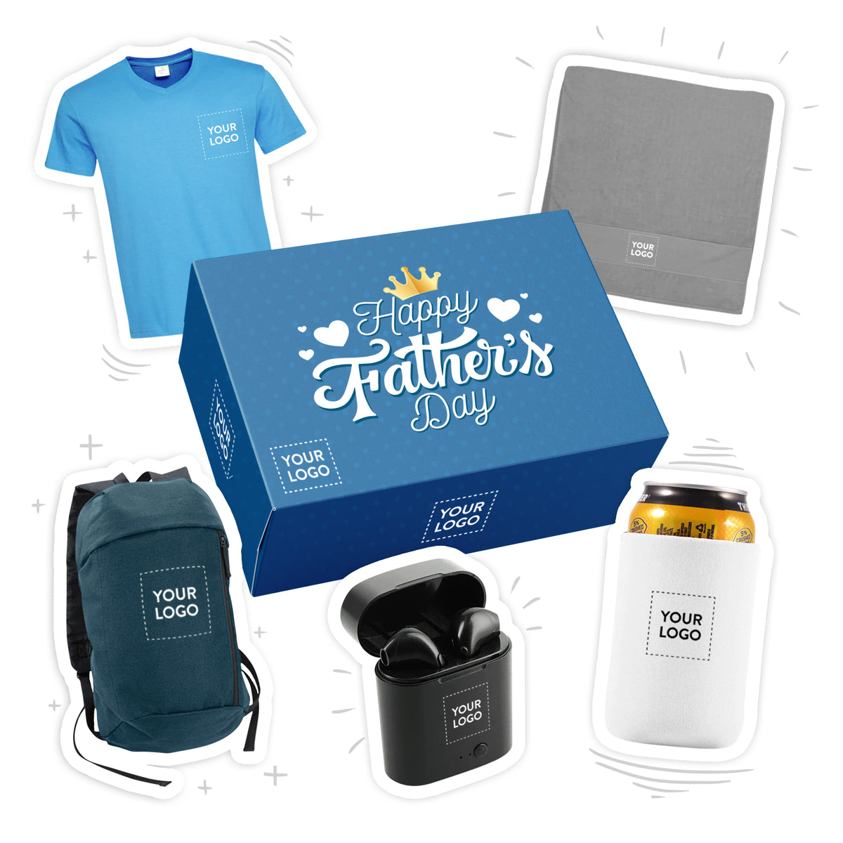 Custom Gift Box - Father'S Day Box | Brandable Promotional Gift Set